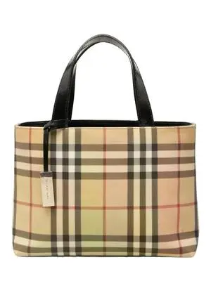 BURBERRY Burberry Coated Canvas Handbag