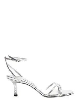 JIMMY CHOO Leo 65 Sandal - Silver