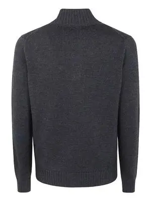 ZANONE High-neck Buttoned Cardigan - Grey