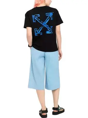 Off-White Painted Arrows Motif T-shirt - Black