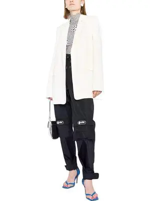 Off-White Logo Patch Track Pants - Black