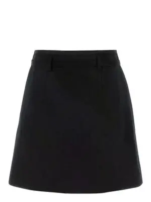 PRADA Prada Belted Zip-Front Mini Skirt