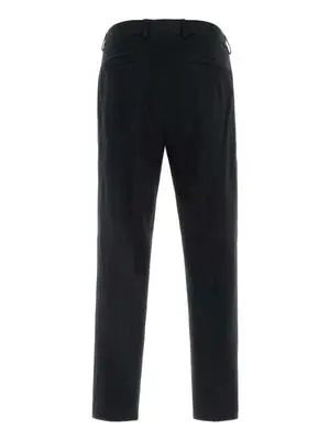 Zegna Pleated Straight-leg Trousers - Black