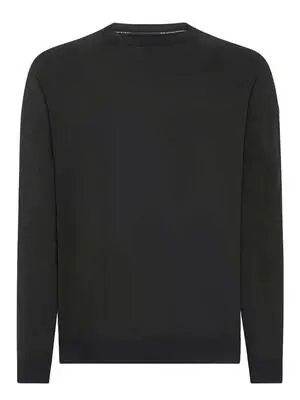 RRD Crew Neck Raglan Sleeve Sweater - Black