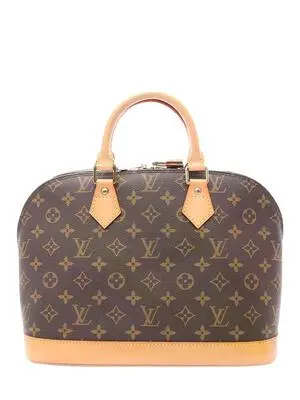 LOUIS VUITTON Monogram Alma Pm Handbag - Brown