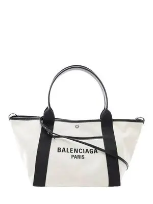 Balenciaga Biarritz Tote Satchel - Neutrals