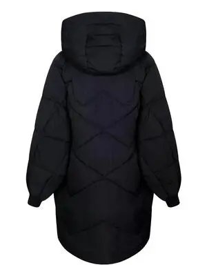Pinko Hooded Padded Coat - Black