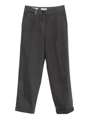 PESERICO Peserico Pleated Detail Gabardine Trousers