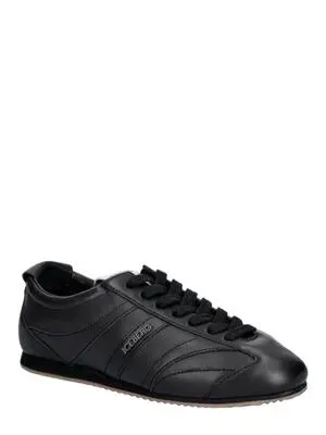 Iceberg Logo Print Panelled Sneakers - Black