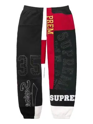 Supreme Patchwork Track Pants - Black