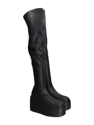 VIC MATIE Platform Over-the-knee Boots - Black