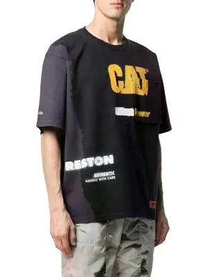 Heron Preston X Caterpillar Logo-print T-shirt - Black