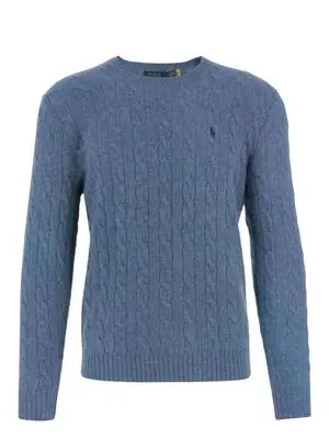 Polo Ralph Lauren Cable Knit Wool Sweater - Blue