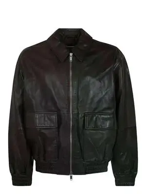 STUDIO NICHOLSON Piston Leather Jacket