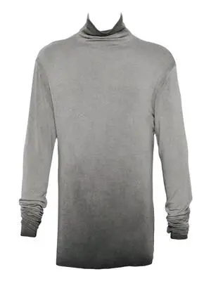 THOM KROM Cold-dye Turtleneck T-shirt - Grey