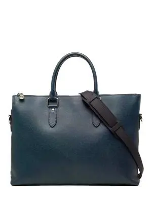 LOUIS VUITTON 2017 Taiga Anton Soft Briefcase - Blue