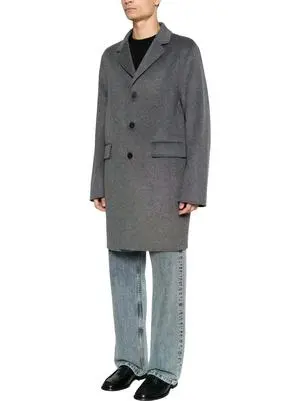 AMARANTO Single-breasted Coat - Grey