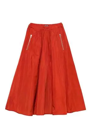 SUSANNE BOMMER Drawstring-waist Maxi Skirt - Red