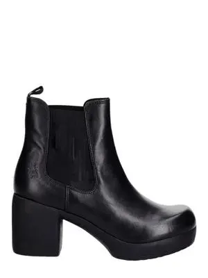 Fly London Famy524fly Platform Leather Chelsea Boots - Black