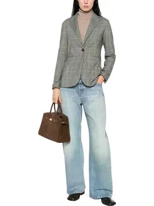 CIRCOLO 1901 Checked Blazer - Grey