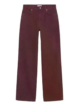 REFORMATION Cary Wide-leg Jeans - Red