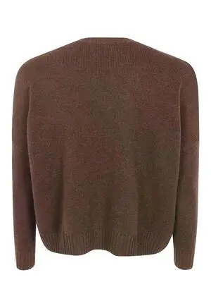 KUJTEN Romelie Crew-neck Sweater - Brown