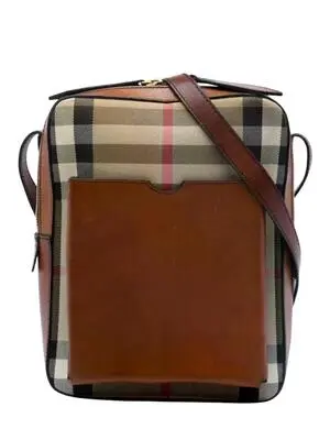 Burberry House Check Canvas Crossbody Bag - Neutrals