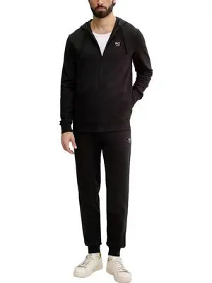 PUMA Essentials Elevated Logo-patch Tracksuit Set - Black