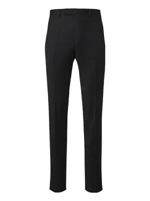 Zegna Wool Slim Pants - Black