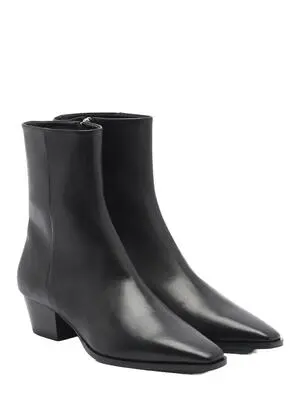 AeydĒ Baba Leather Ankle Boots - Black