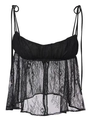 BANANHOT Lace Top - Black