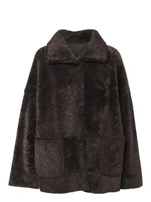 ARMA Isabella Reversible Shearling And Leather Jacket - Brown