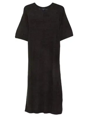 Soeur Judy Knitted Midi Dress - Brown