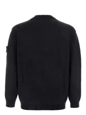 Stone Island Stone Island Logo Patch Crew Neck Sweater Blue