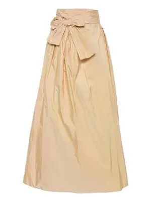 CO.GO High-waisted Wrap-tie Maxi Skirt - Neutrals
