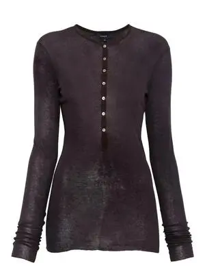 Soeur Isabella Button-up T-shirt - Purple
