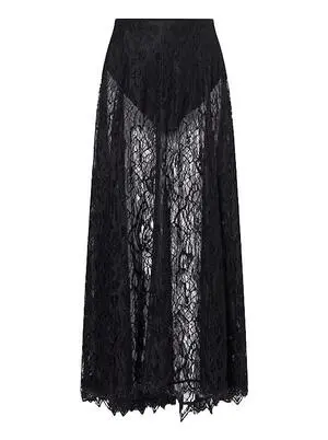 Camilla And Marc Elaris Lace Maxi Skirt - Black