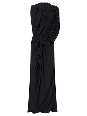 DEME Deme Azalea Draped Stretch-Jersey Maxi Dress