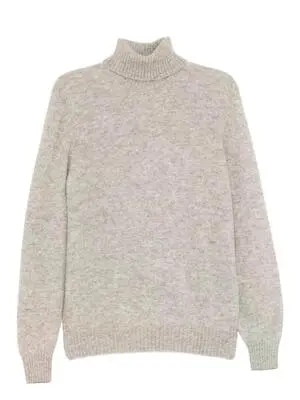Brunello Cucinelli Roll Neck Knitted Jumper - Grey