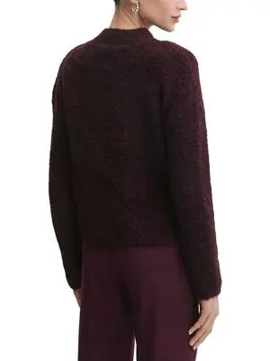 MORGAN Button Detail Knit Sweater - Purple