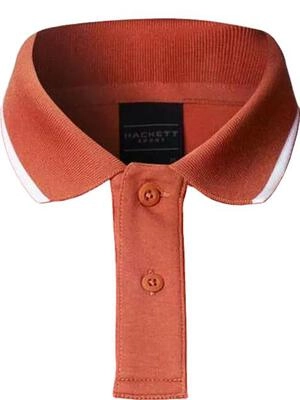 HACKETT LONDON Logo-print Short-sleeve Polo Shirt - Orange