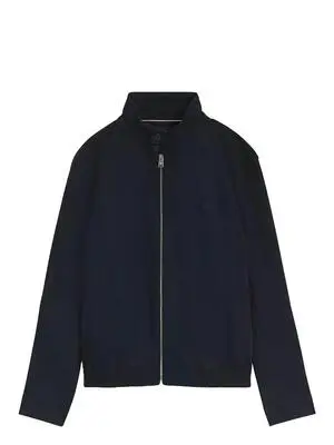 BOSS Water-repellent Mercerised Stretch Cotton Jacket - Blue