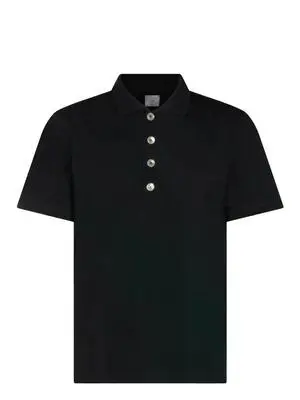 Eleventy Button-up Polo Shirt - Black