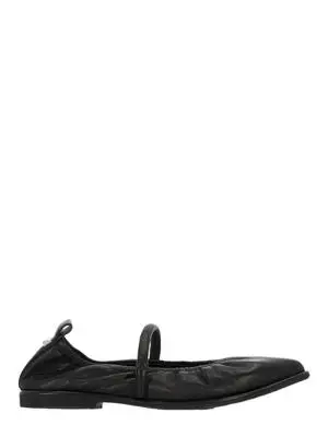 Ash Bella Pointed-toe Elasticated Ballet Flats - Black