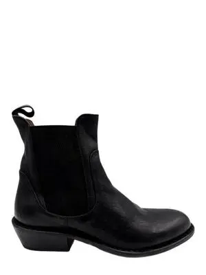 Fiorentini + Baker Elasticated Leather Boots - Black