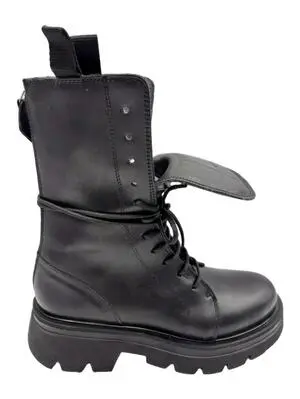 PATRIZIA BONFANTI Scorpio Lace-up Ankle Boots - Black