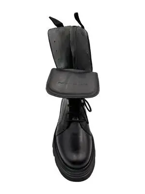 PATRIZIA BONFANTI Scorpio Lace-up Ankle Boots - Black