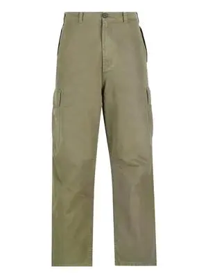 Fendi Cotton Cargo Pants With Buckle Detail - Green