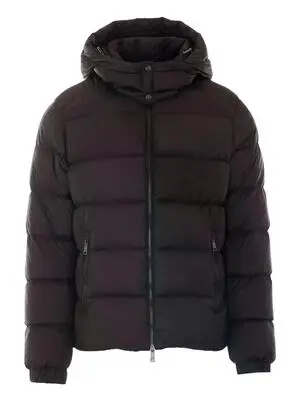 Add Hooded Padded Jacket - Brown
