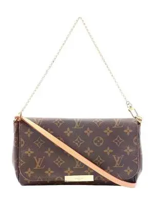 LOUIS VUITTON Monogram Favorite Mm Satchel - Brown